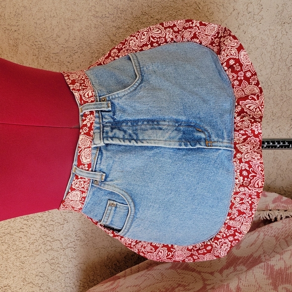 Hand Crafted | Accessories | Denim Shorts Repurposed Into Apron | Poshmark